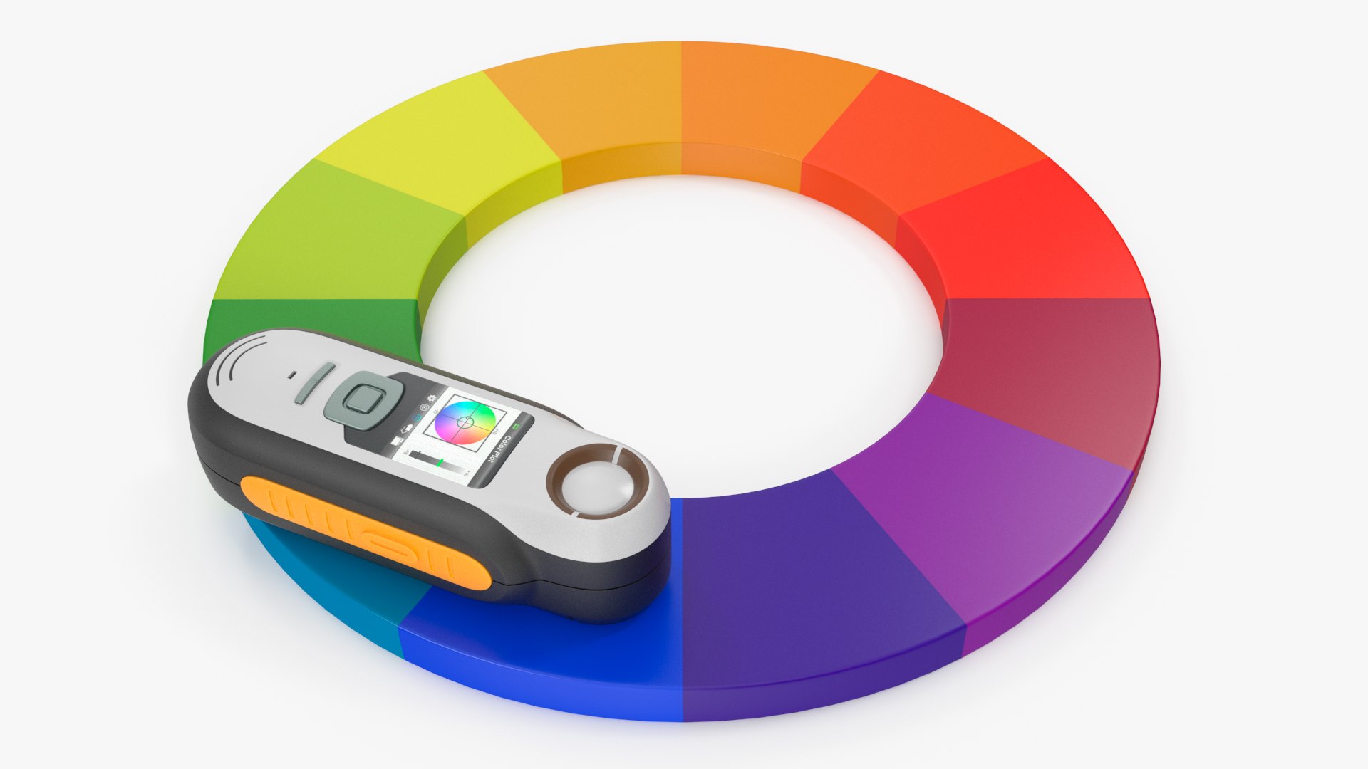 Portable Spectrocolorimeter On Circular Color Chart 3D - TurboSquid 2415924
