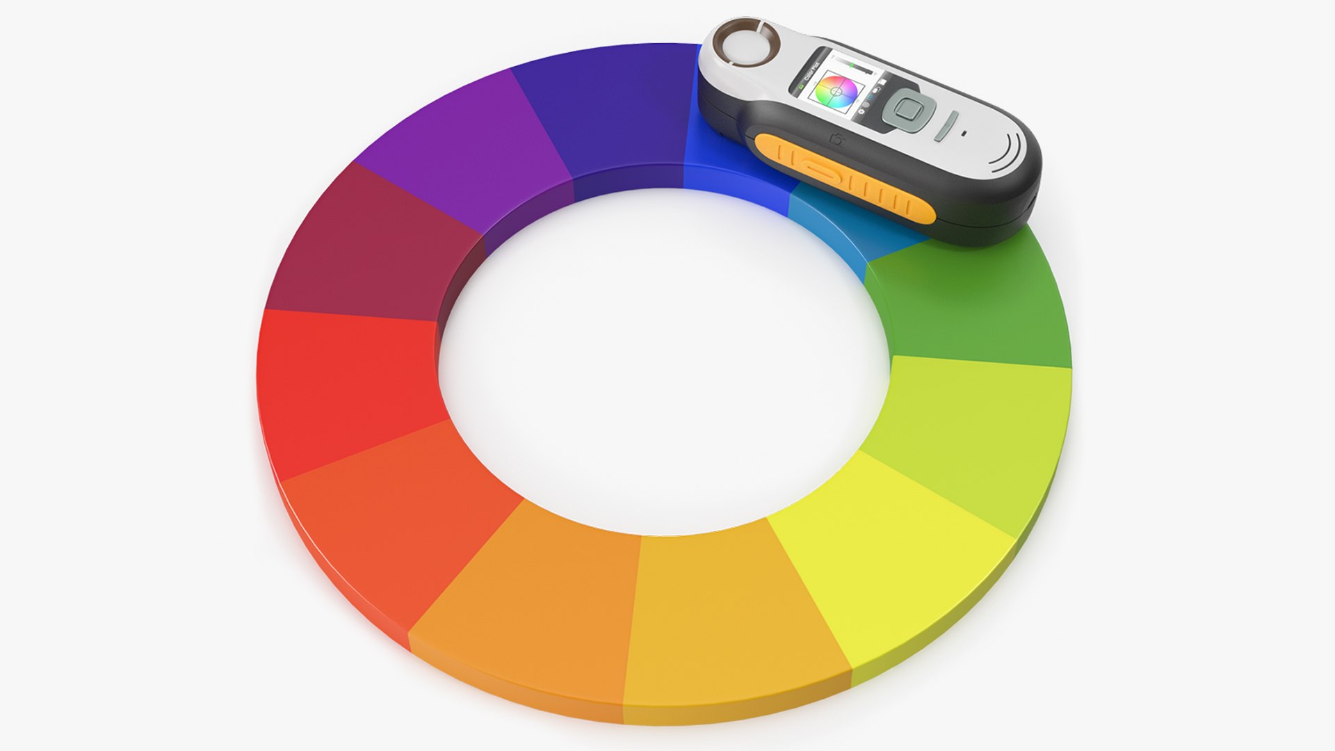 Portable Spectrocolorimeter On Circular Color Chart 3D - TurboSquid 2415924