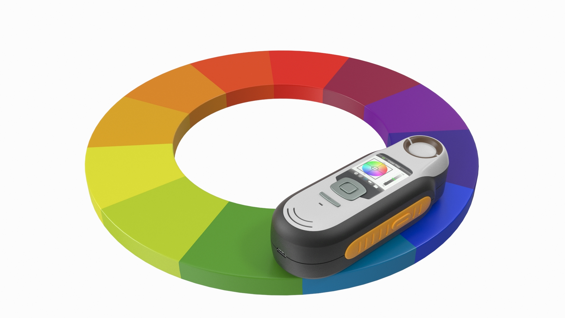 Portable Spectrocolorimeter On Circular Color Chart 3D - TurboSquid 2415924