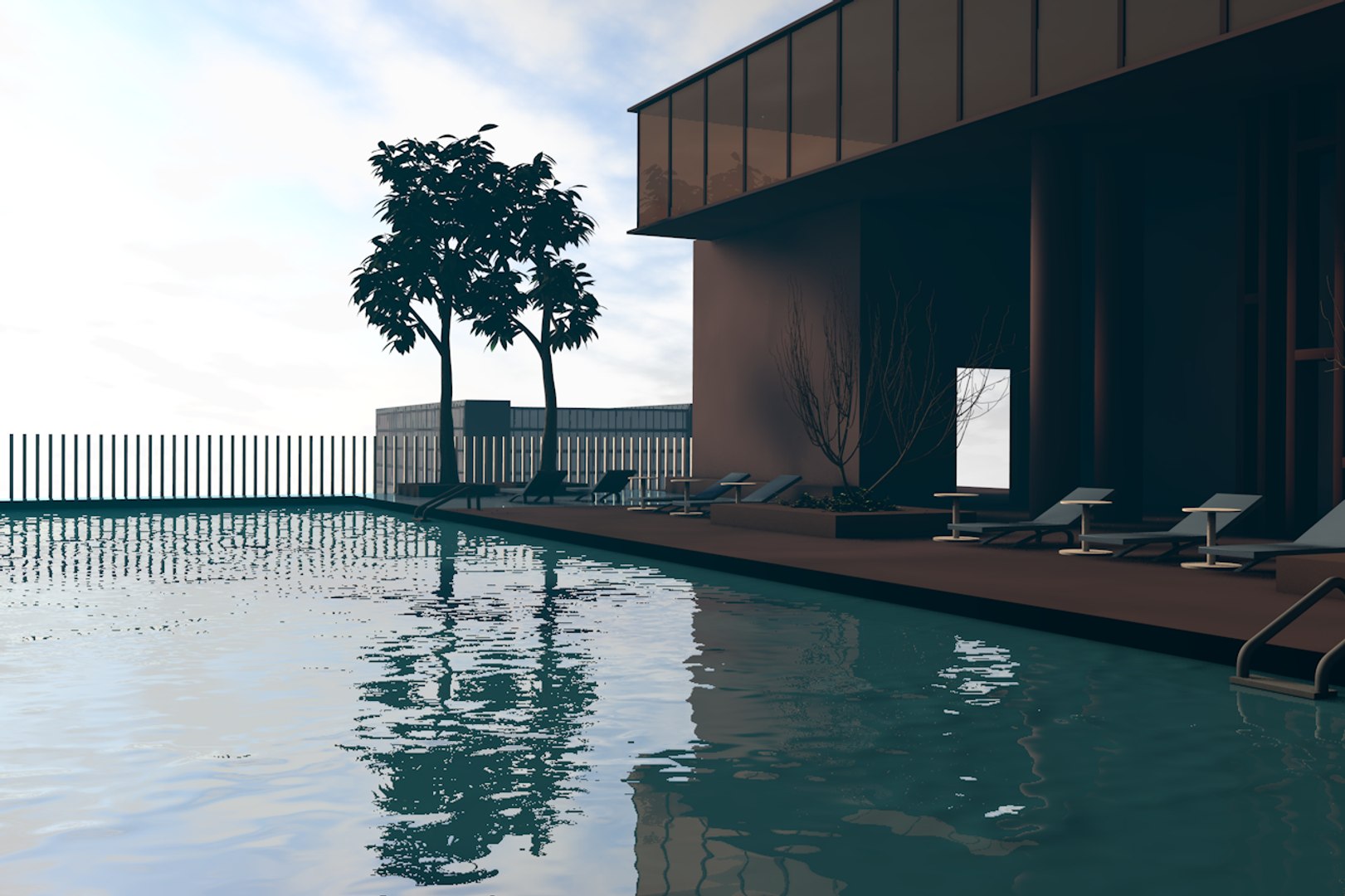 3D Hotel Suit Pool Scene Model - TurboSquid 1338674