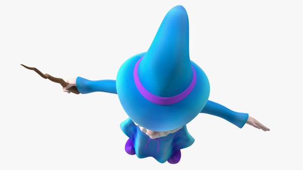 오래된 마법사 만화 캐릭터 조작 3D 모델 - TurboSquid 2130174