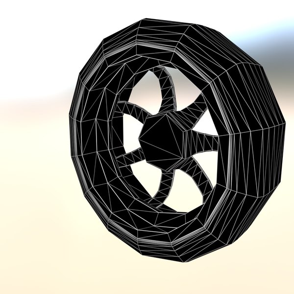 Free wheel 7 spokes model - TurboSquid 1227452