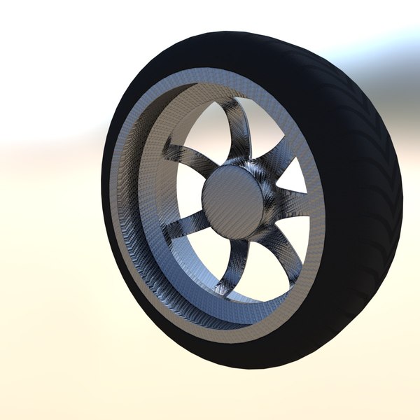 Free wheel 7 spokes model - TurboSquid 1227452