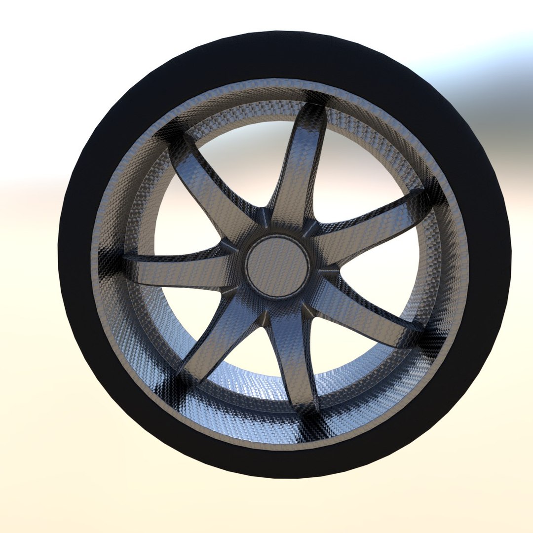 Free Wheel 7 Spokes Model - TurboSquid 1227452