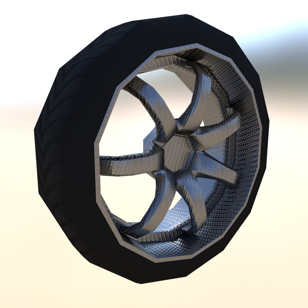 Free Wheel 7 Spokes Model - TurboSquid 1227452