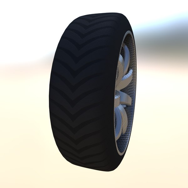 Free wheel 7 spokes model - TurboSquid 1227452
