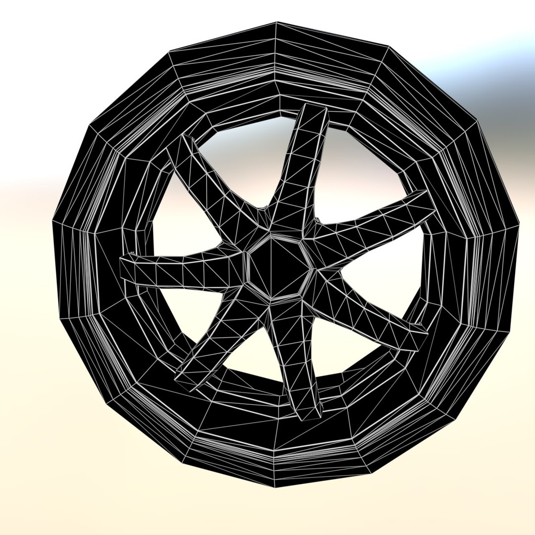 Free Wheel 7 Spokes Model - TurboSquid 1227452