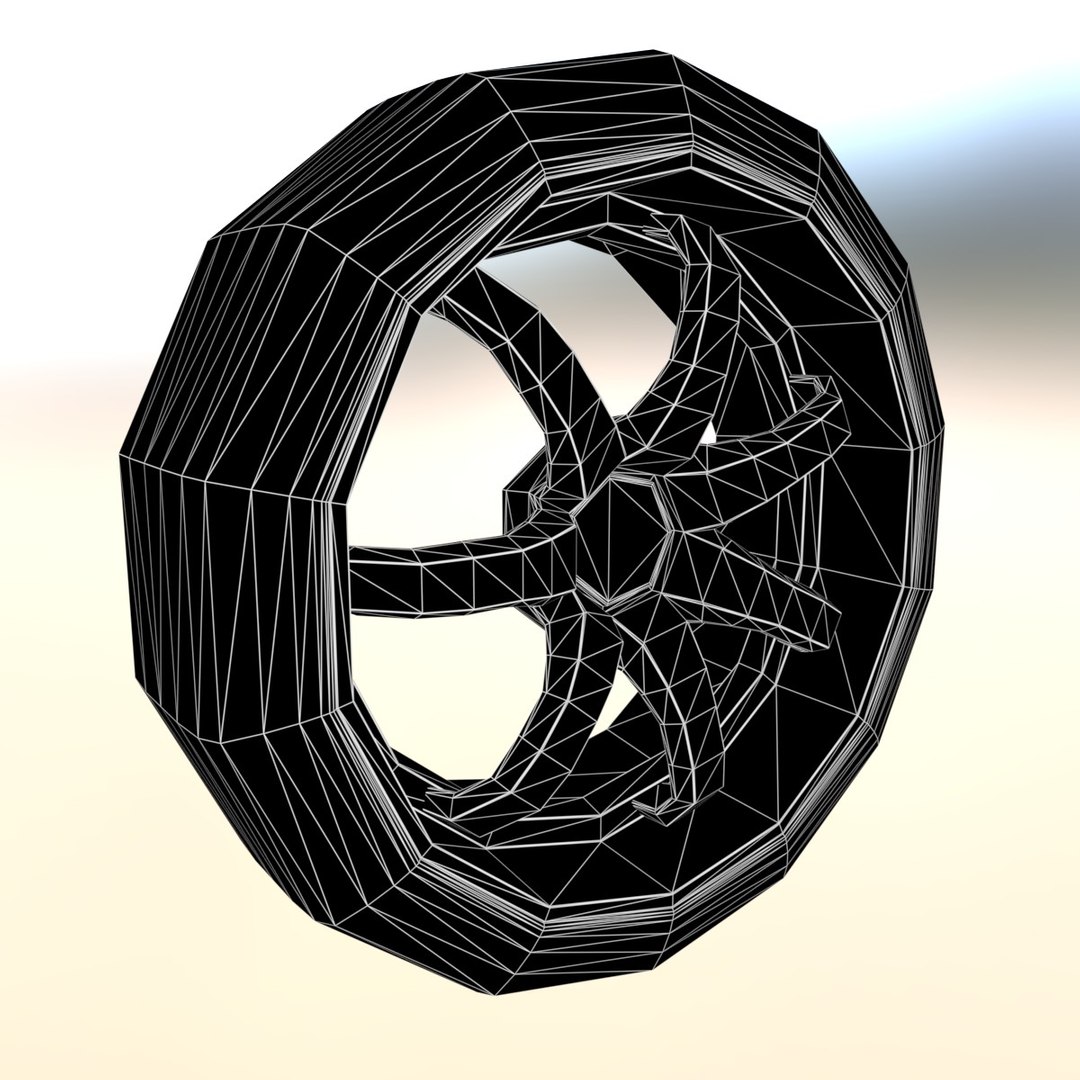 Free Wheel 7 Spokes Model - TurboSquid 1227452