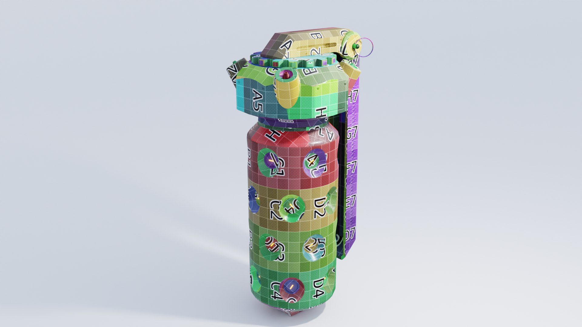 Sci-fi Flashbang Grenade 4K And 2K Textures 3D Model - TurboSquid 2078351