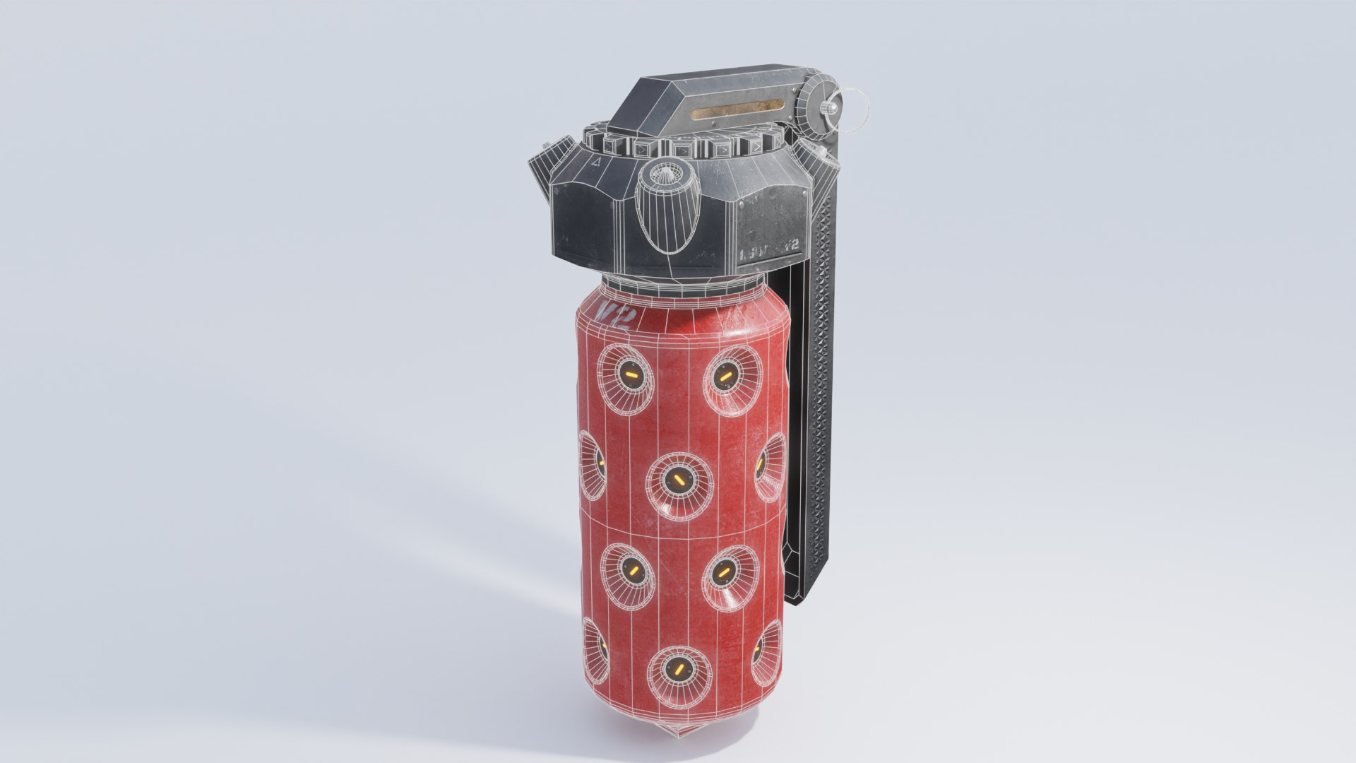 Sci-fi Flashbang Grenade 4K And 2K Textures 3D Model - TurboSquid 2078351