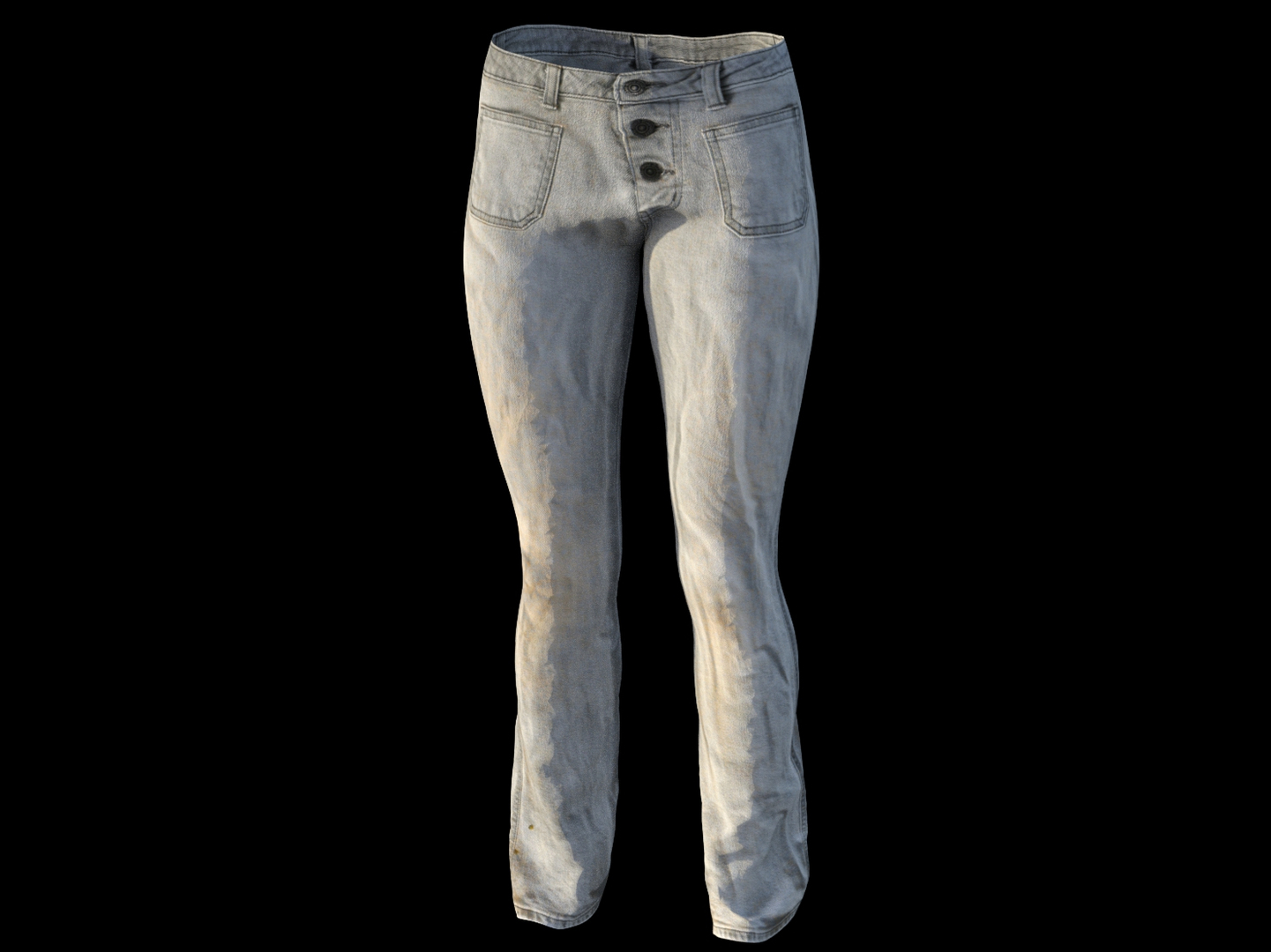 3d Realistic Rise Jeans