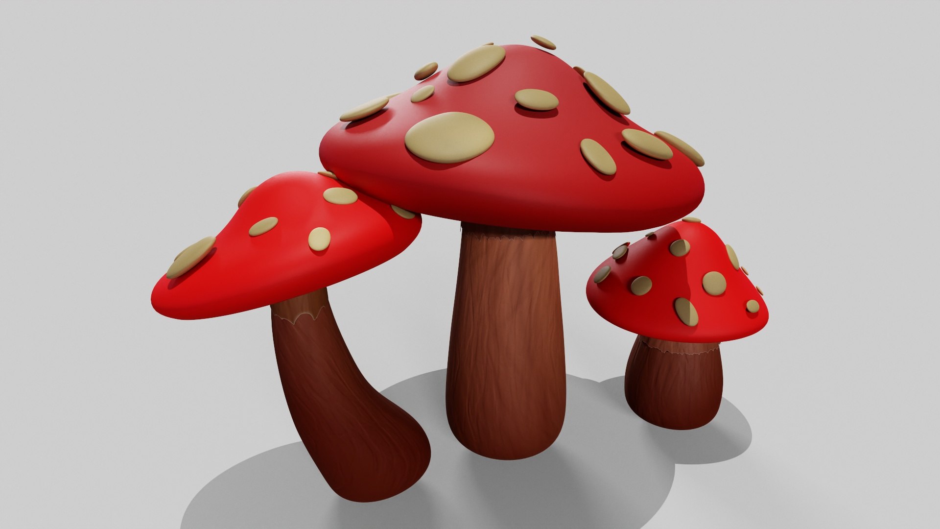 Mushrooms 3D - TurboSquid 2178369