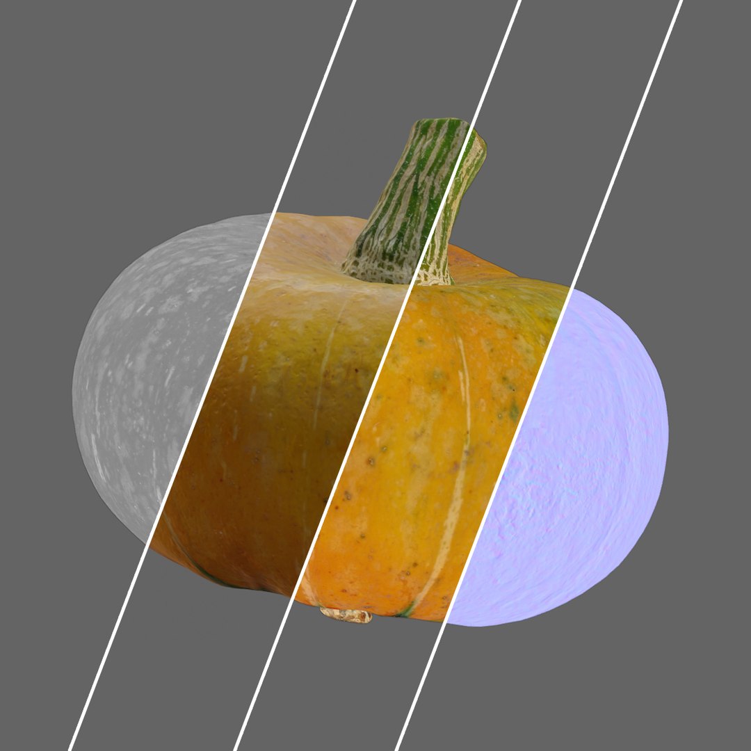 Round Pumpkin 3D - TurboSquid 2126547