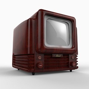 3d model of philco tandem predicta tv set