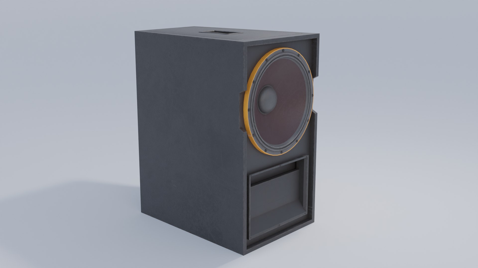 Big Black Concert Speakers With 4K Textures 3D Model - TurboSquid 1967093