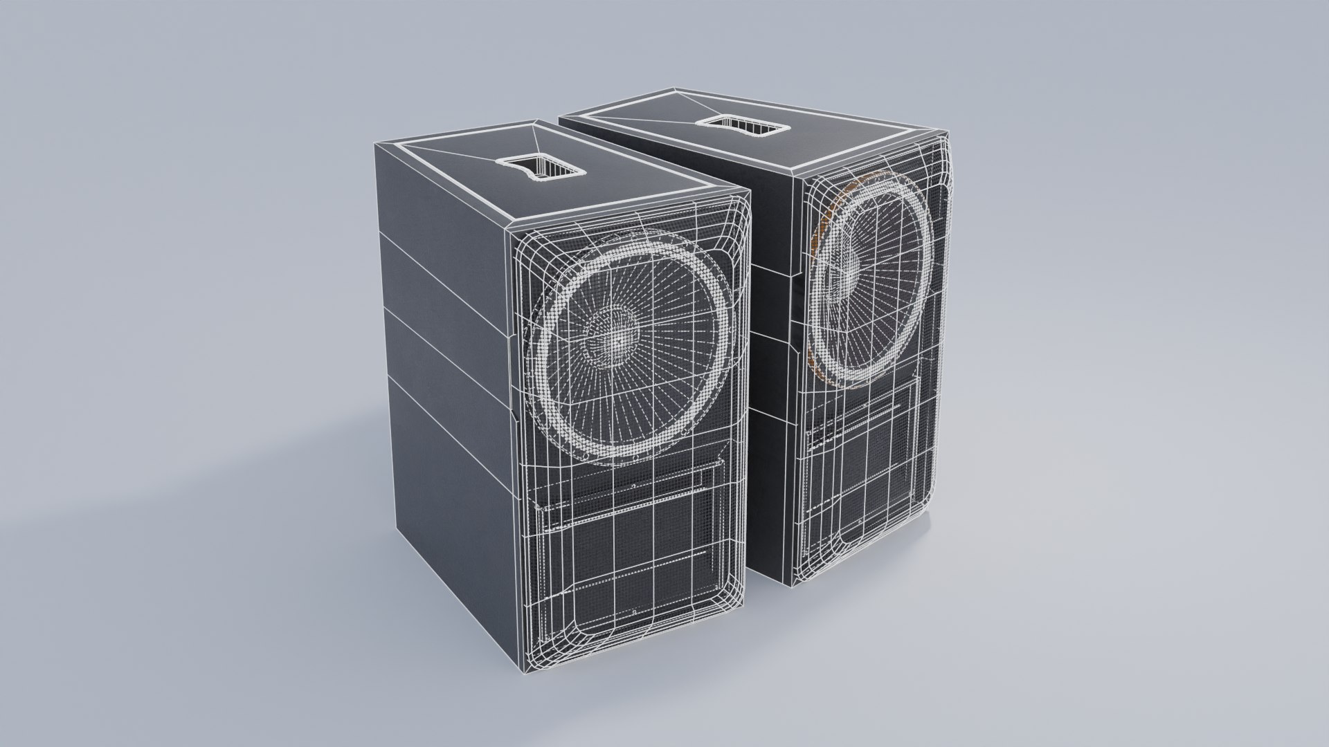 Big Black Concert Speakers With 4K Textures 3D Model - TurboSquid 1967093