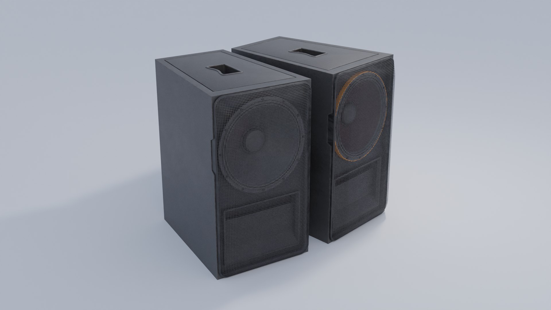 Big Black Concert Speakers With 4K Textures 3D Model - TurboSquid 1967093