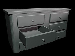 Free 3D Dresser Models - Available For Download On TurboSquid