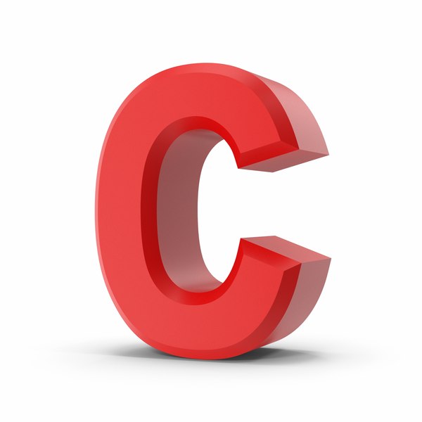 modelo 3d Letra C roja - TurboSquid 2271668