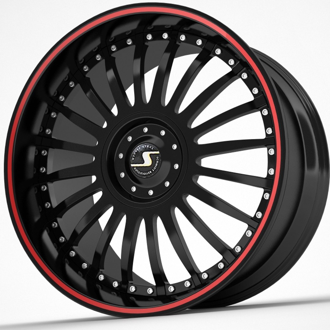 3d model schmidt wheel rims