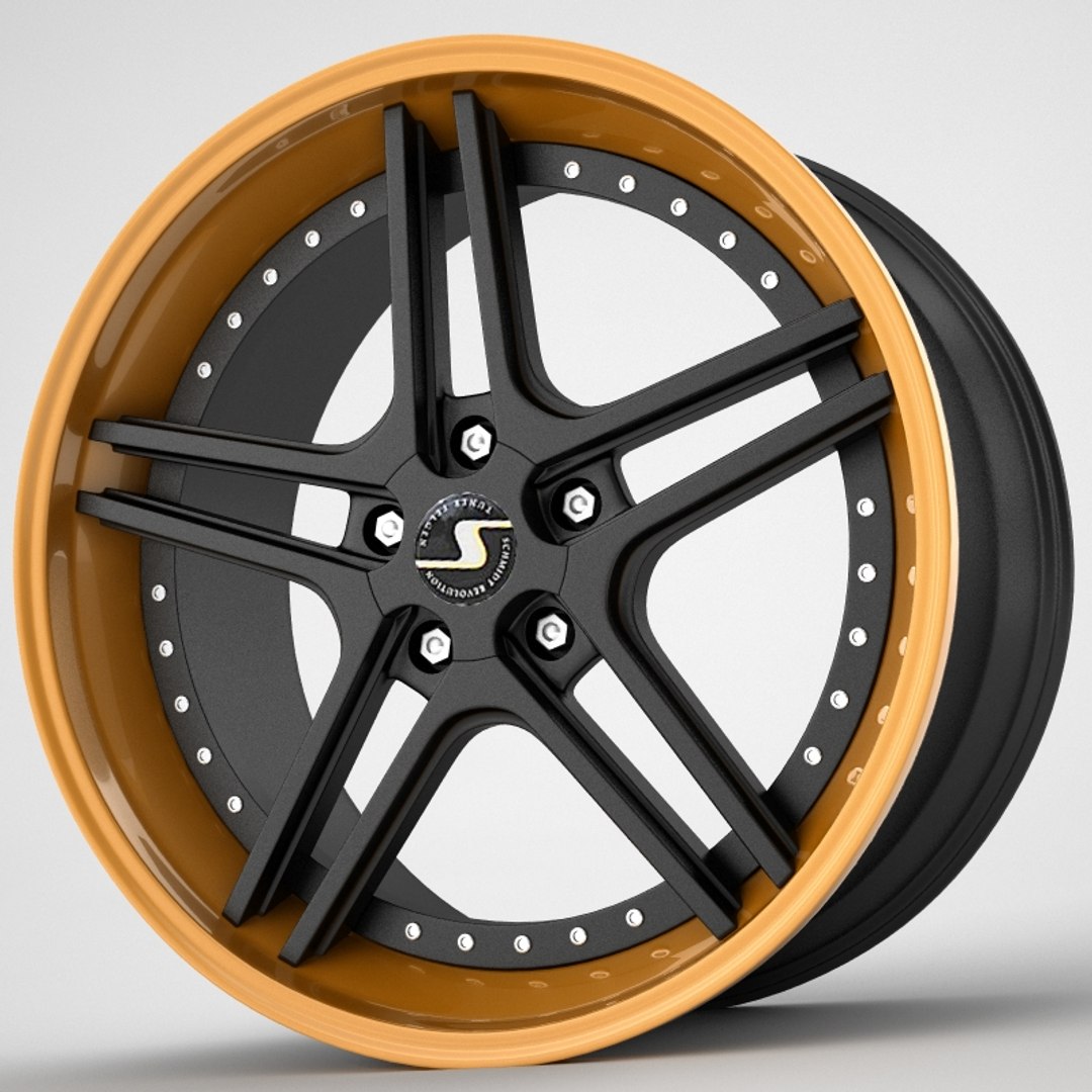 3d model schmidt wheel rims