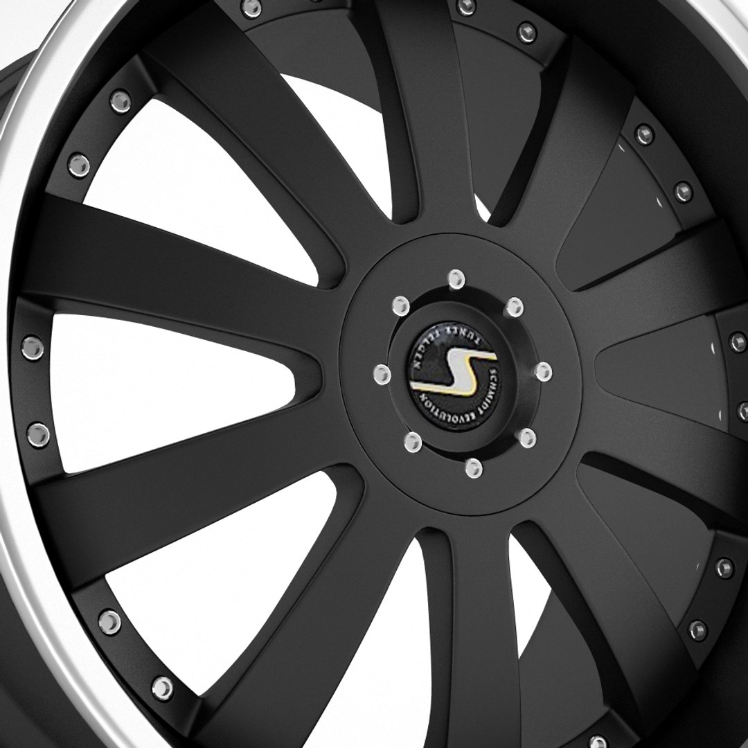 3d model schmidt wheel rims