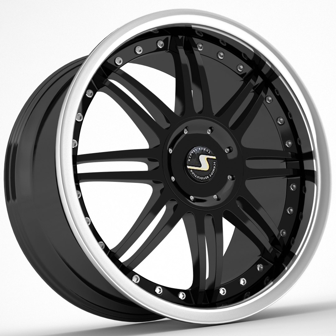 3d model schmidt wheel rims