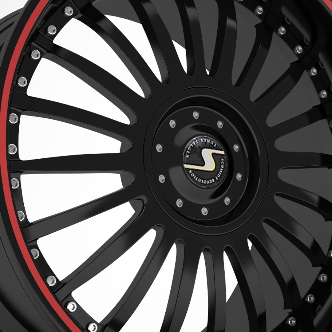 3d model schmidt wheel rims