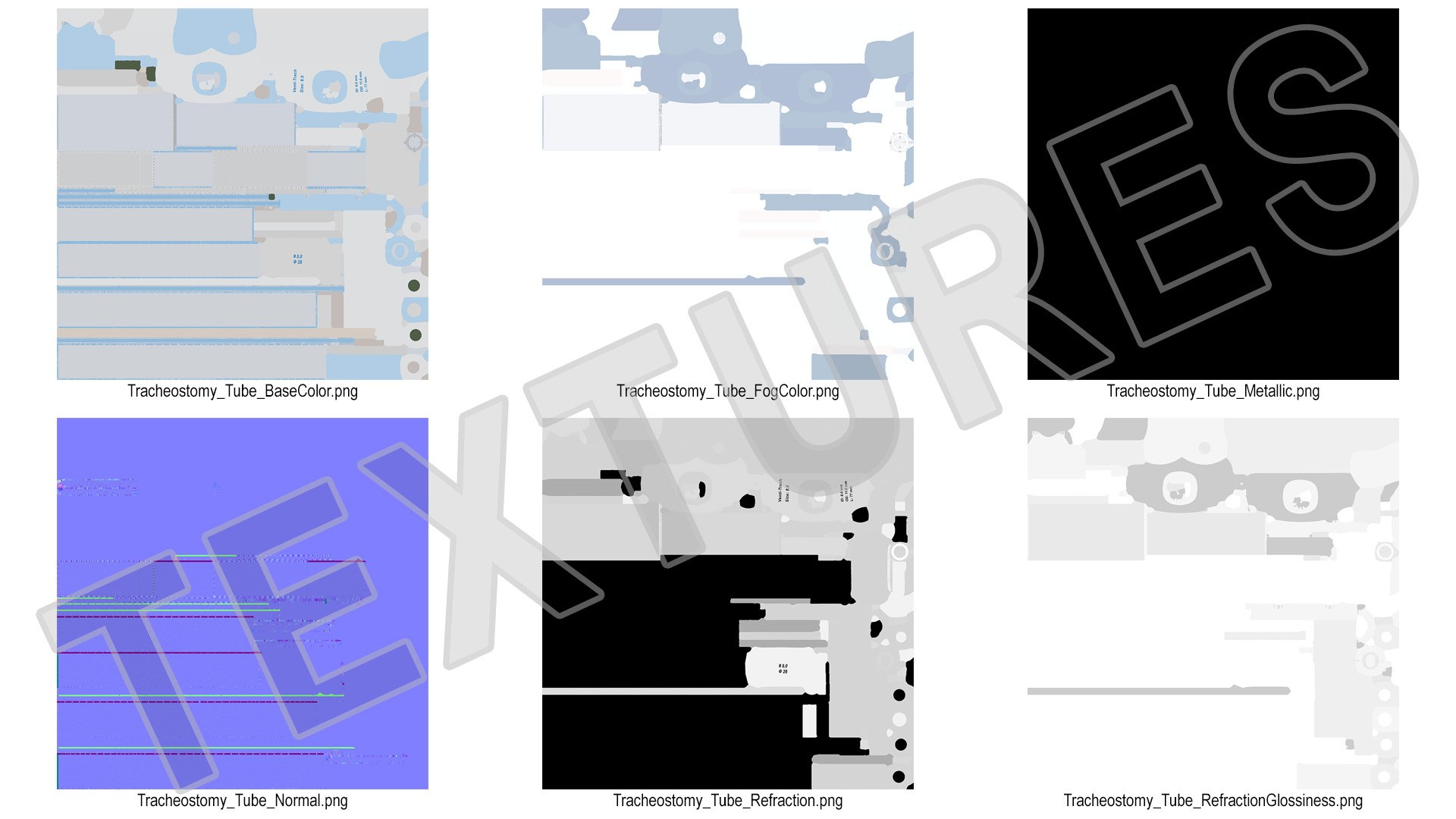3D Cuffed Tracheostomy Tube With Neck Strap - TurboSquid 2405892