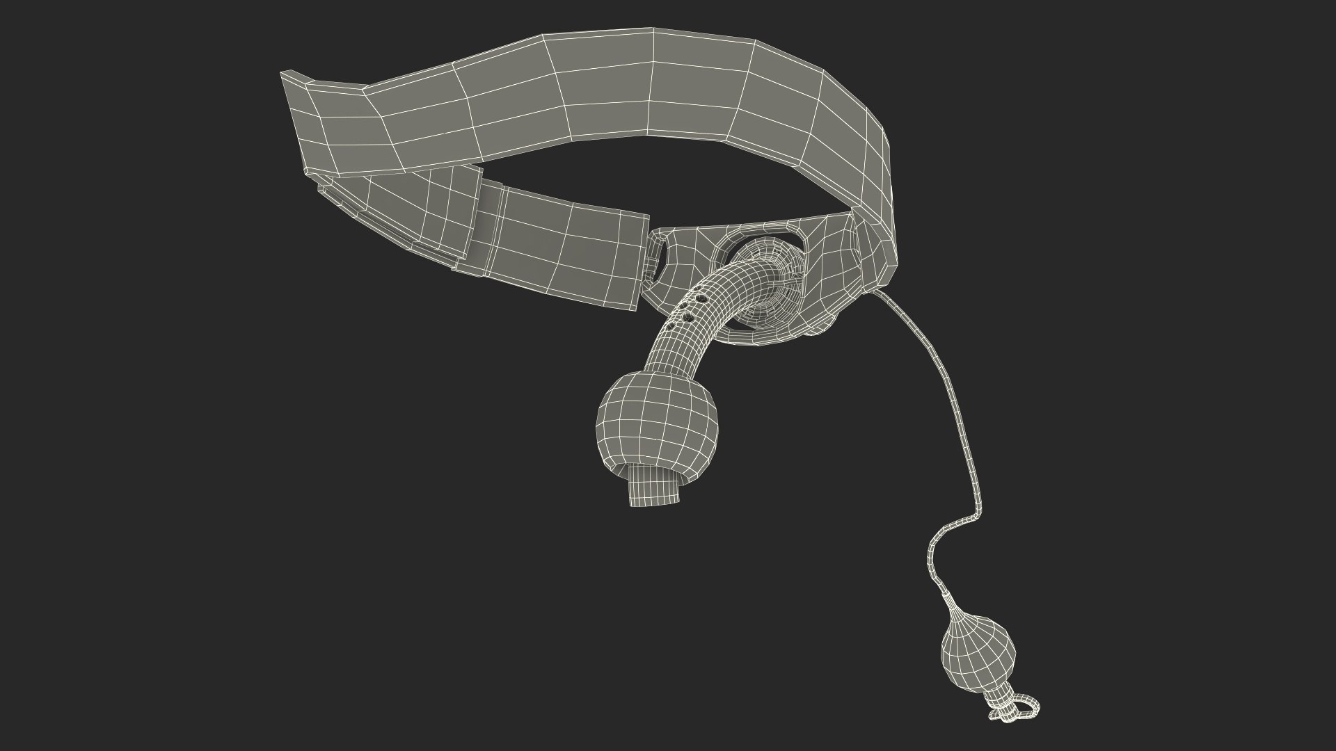 3D Cuffed Tracheostomy Tube With Neck Strap - TurboSquid 2405892