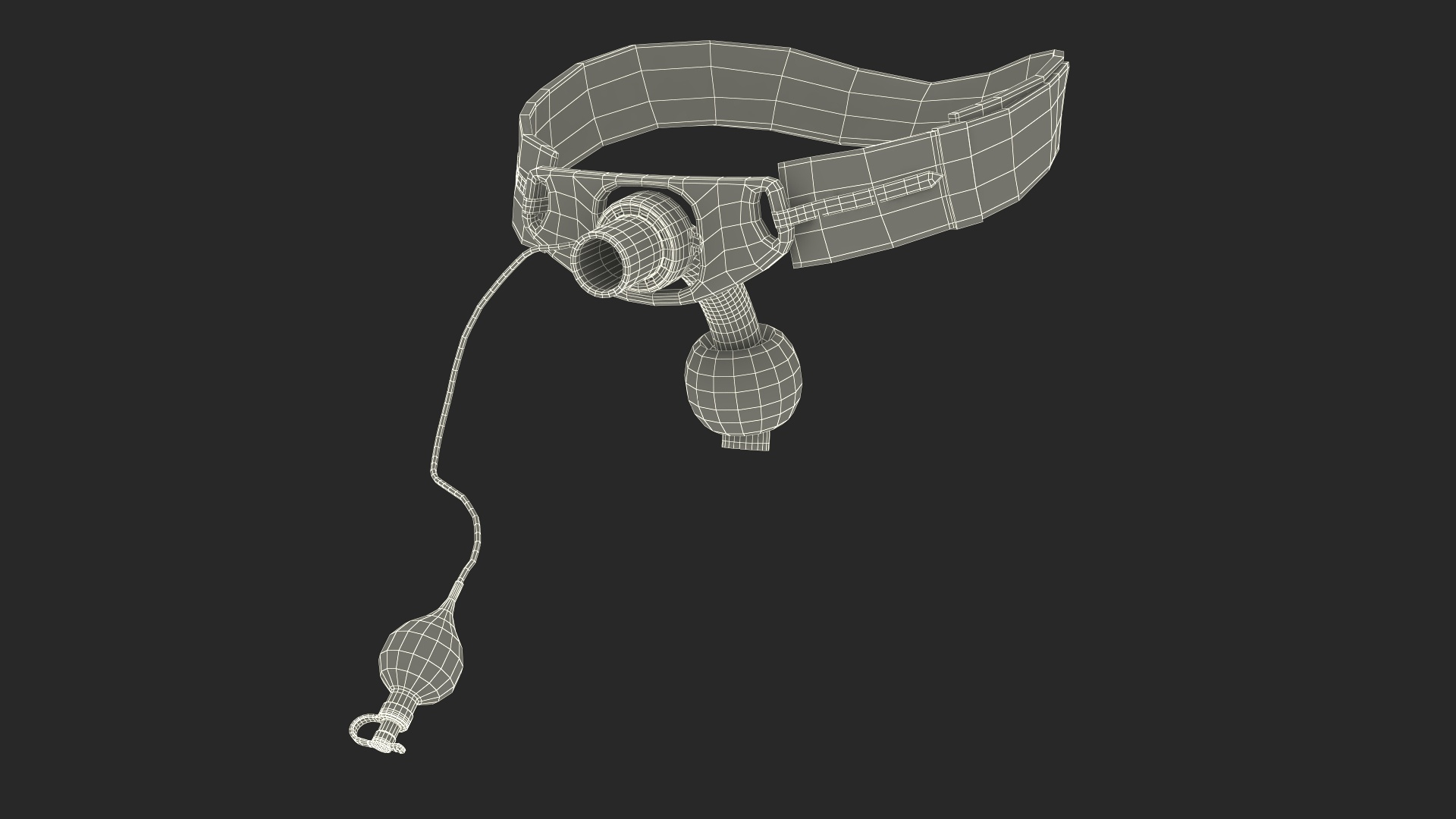 3D Cuffed Tracheostomy Tube With Neck Strap - TurboSquid 2405892