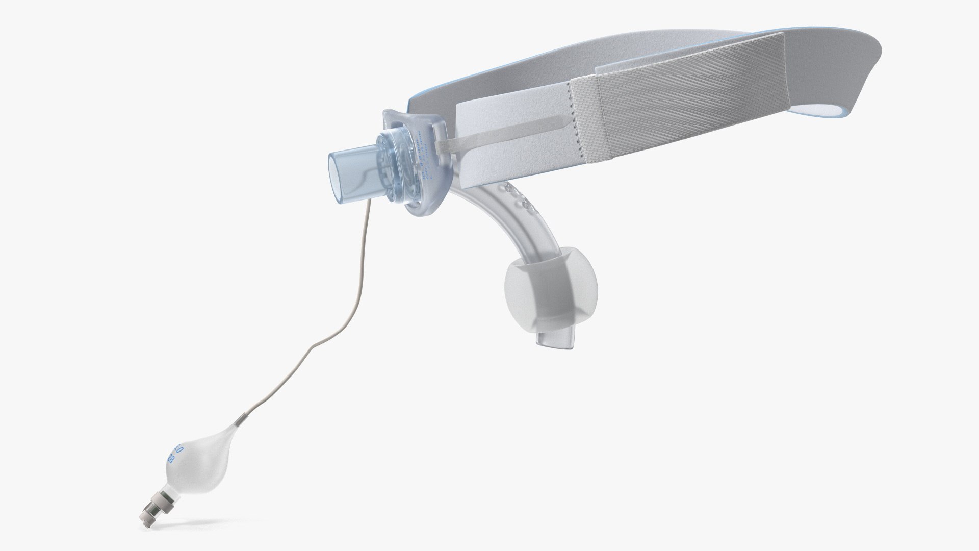 3D Cuffed Tracheostomy Tube With Neck Strap - TurboSquid 2405892