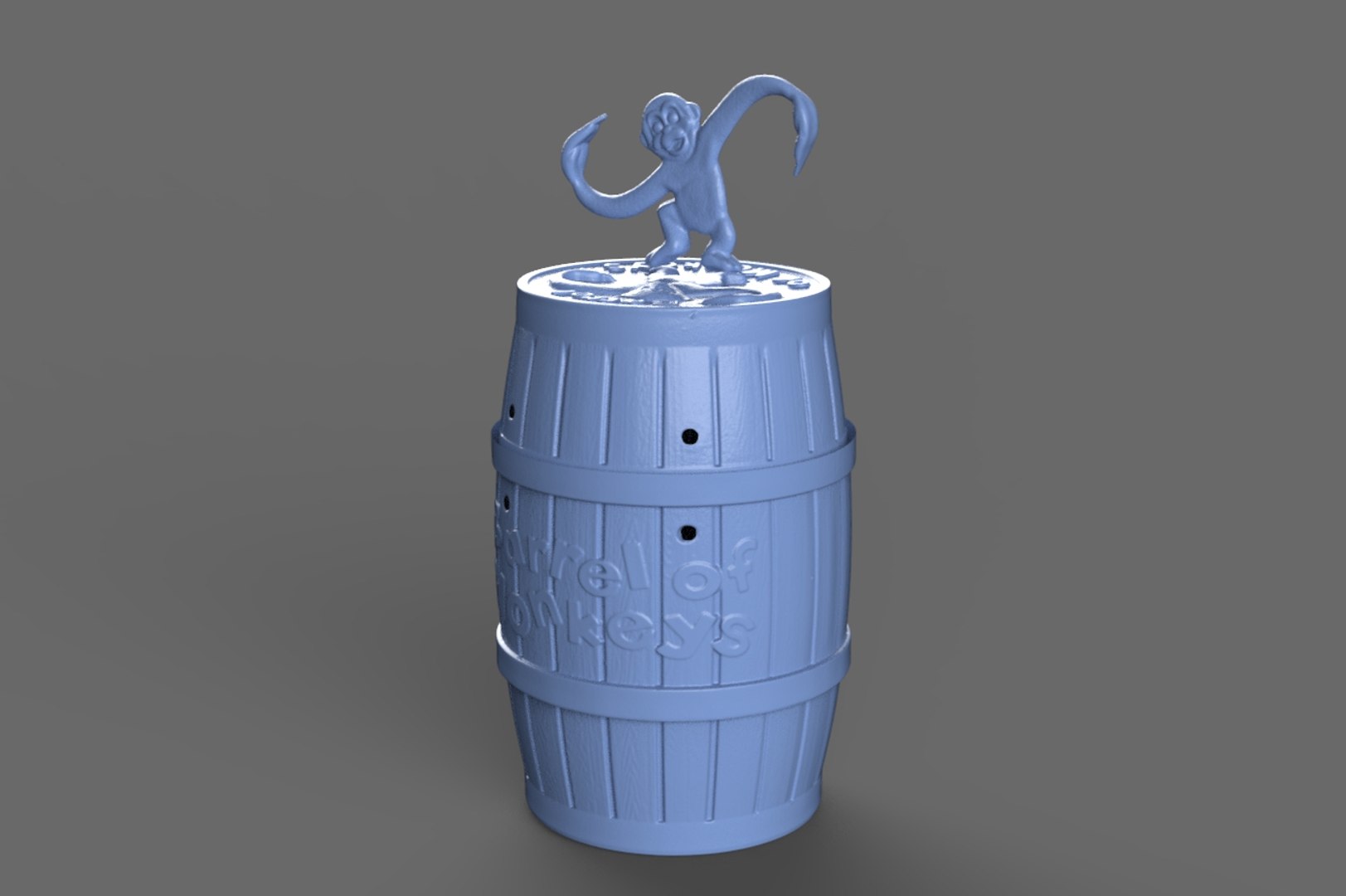 3d Scan Barrel Monkeys Model