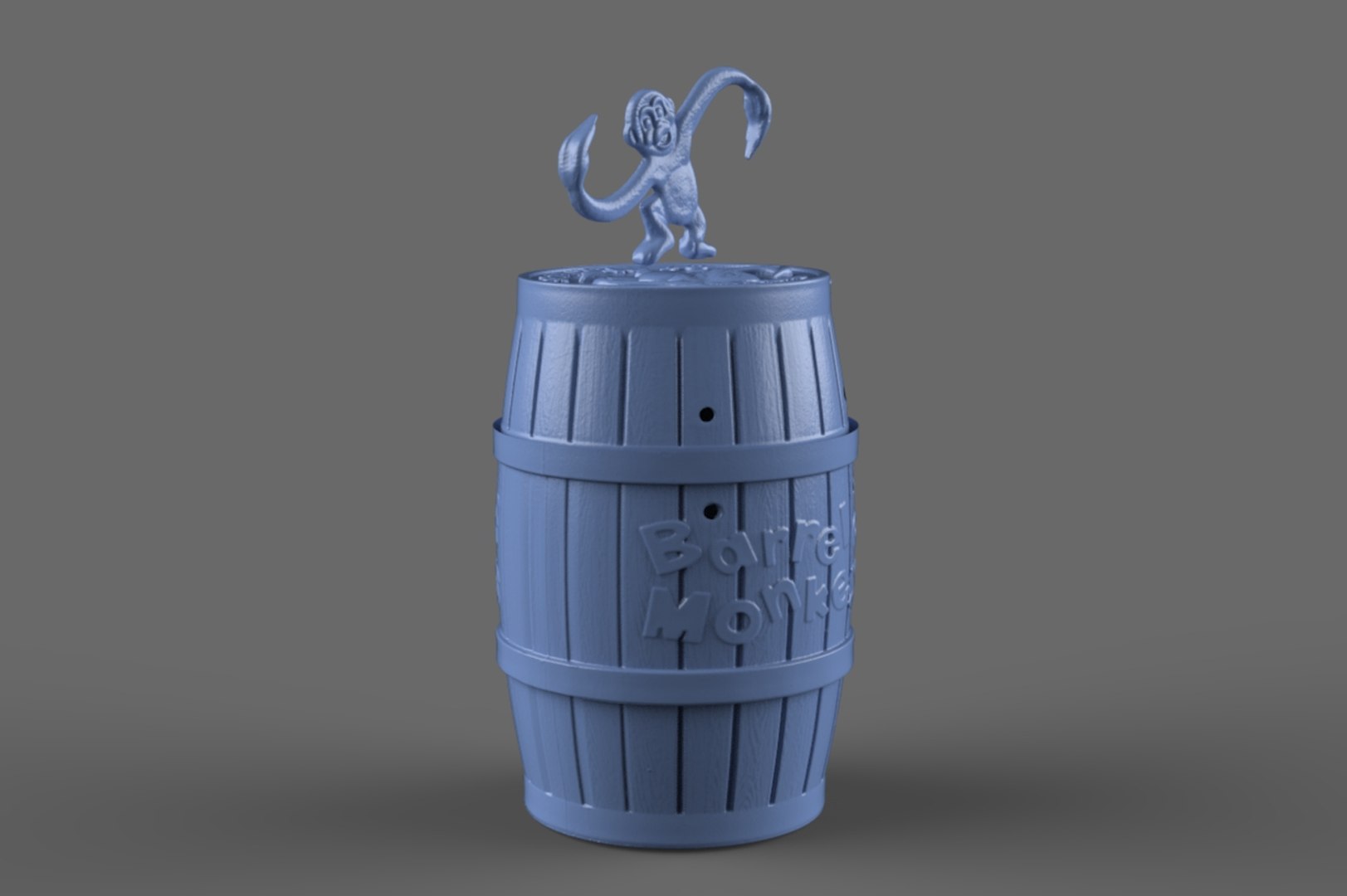 3d Scan Barrel Monkeys Model
