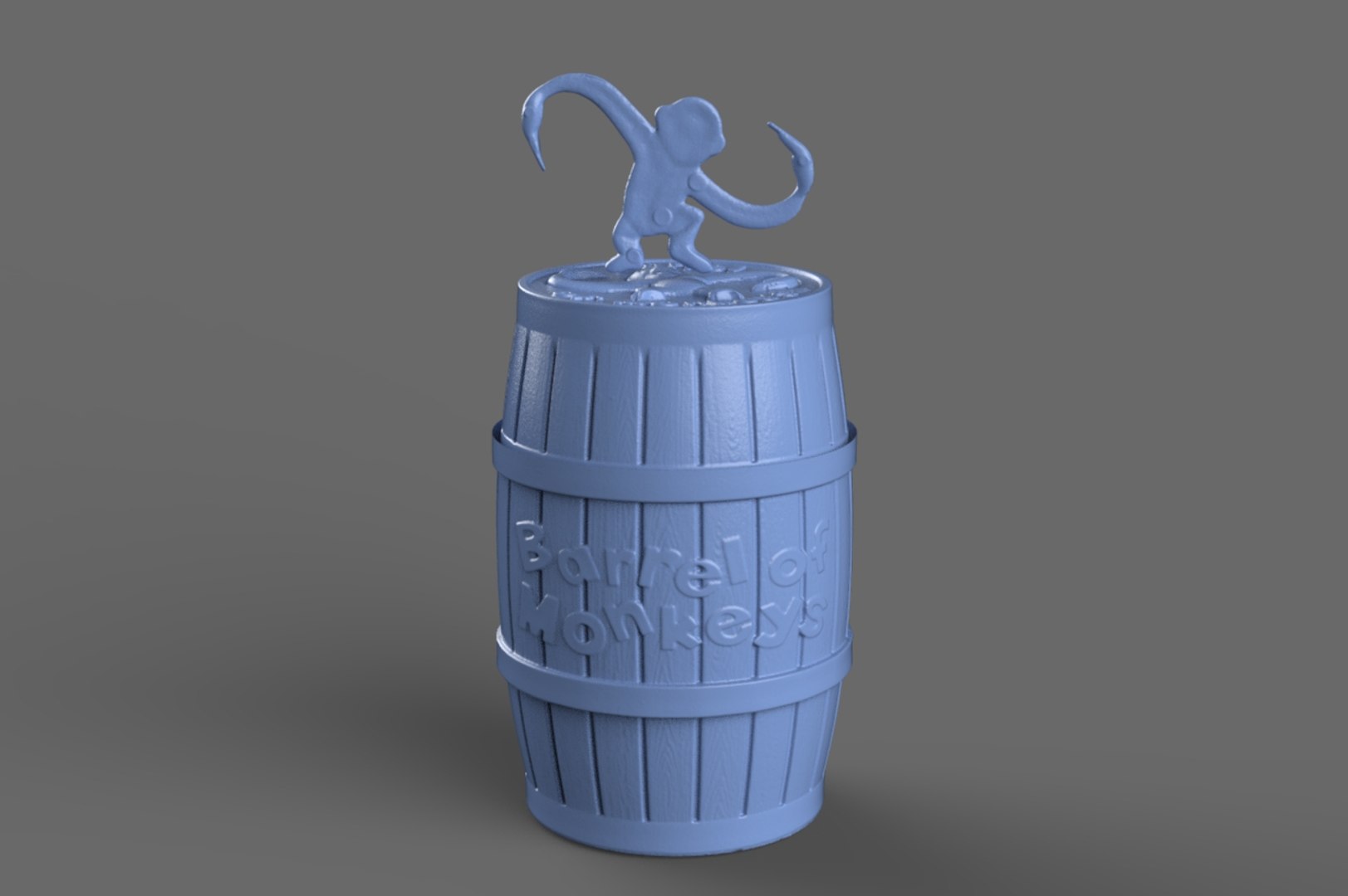3d Scan Barrel Monkeys Model