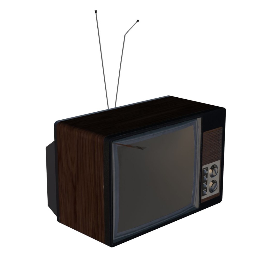 Vintage Television 3D Model Model - TurboSquid 2301570