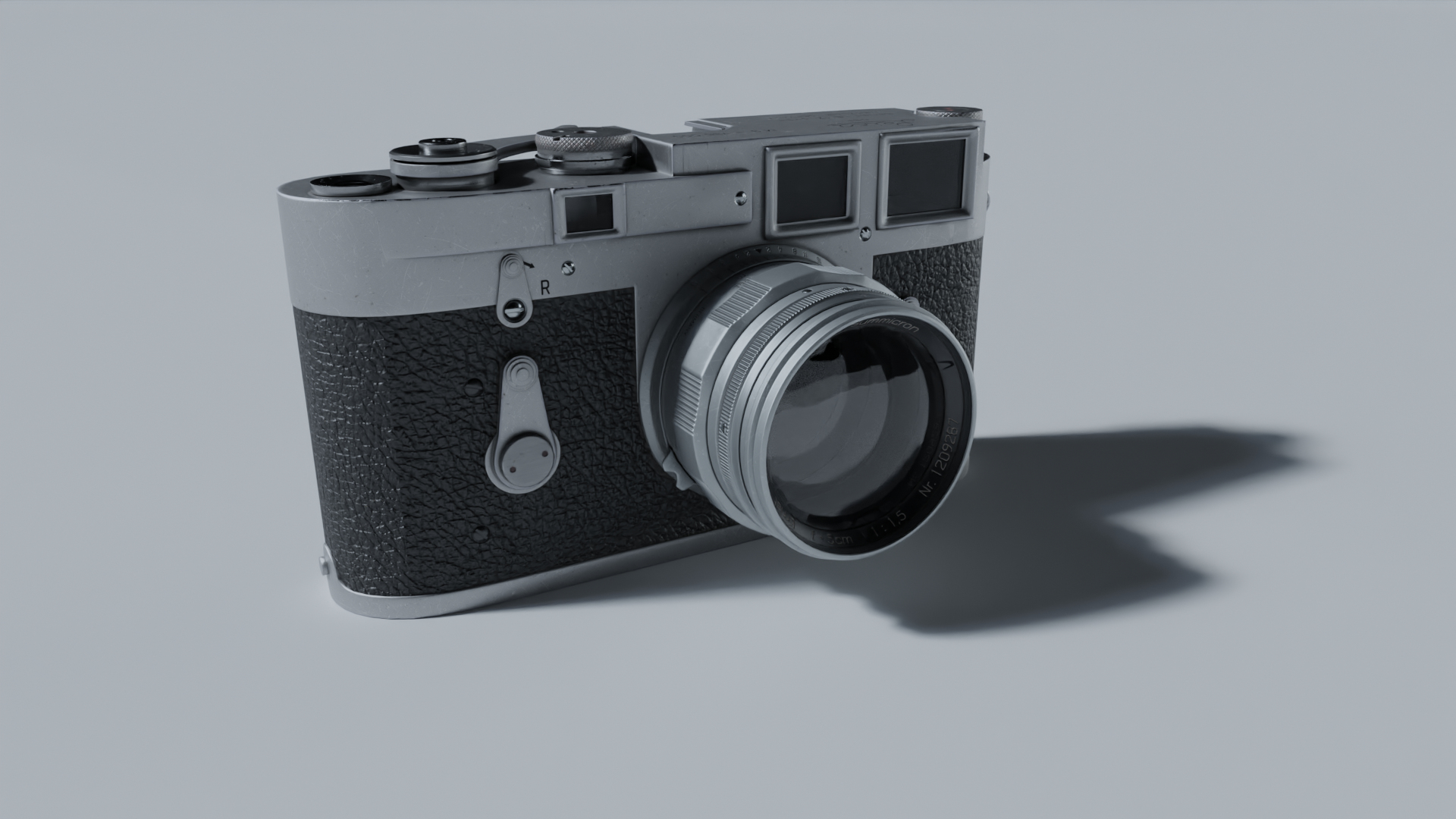 3D Camera Leica M3 Retro Silver Model - TurboSquid 1783028