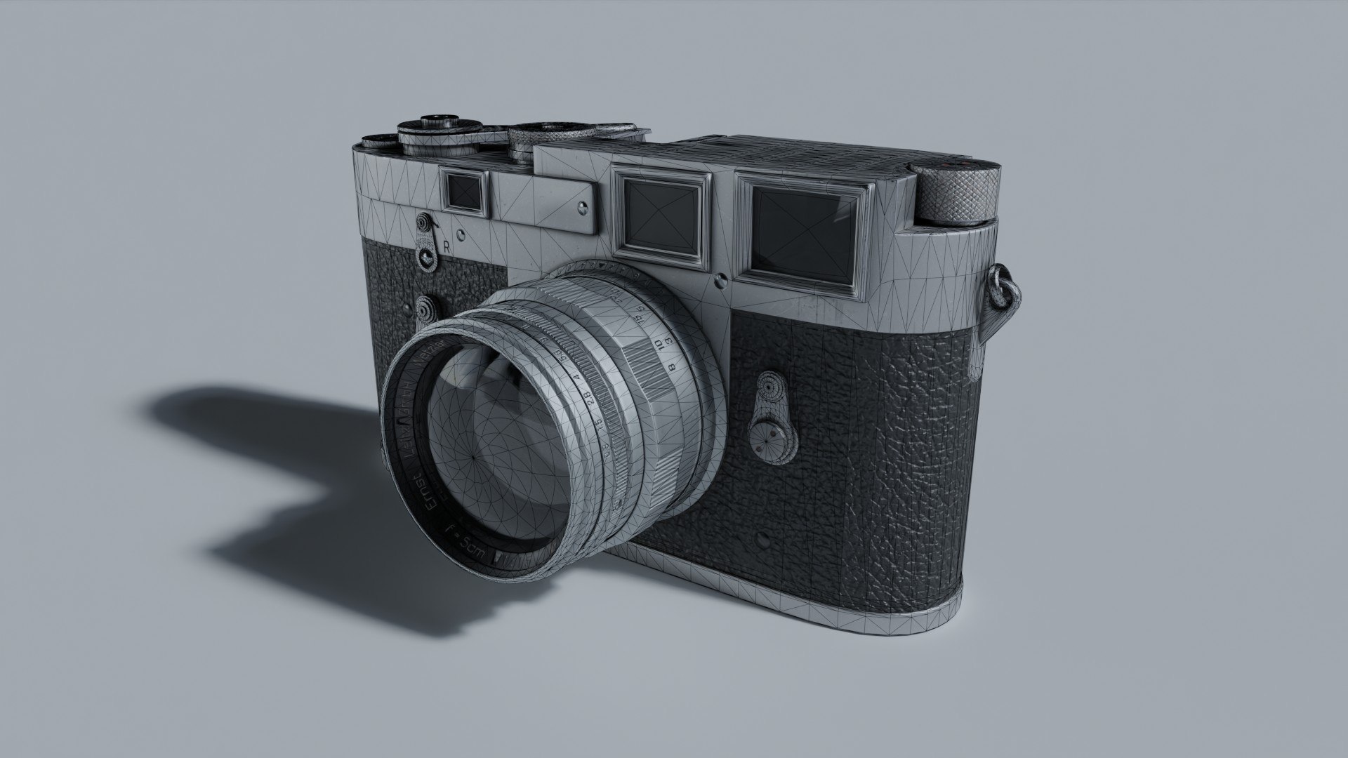 3D Camera Leica M3 Retro Silver Model - TurboSquid 1783028