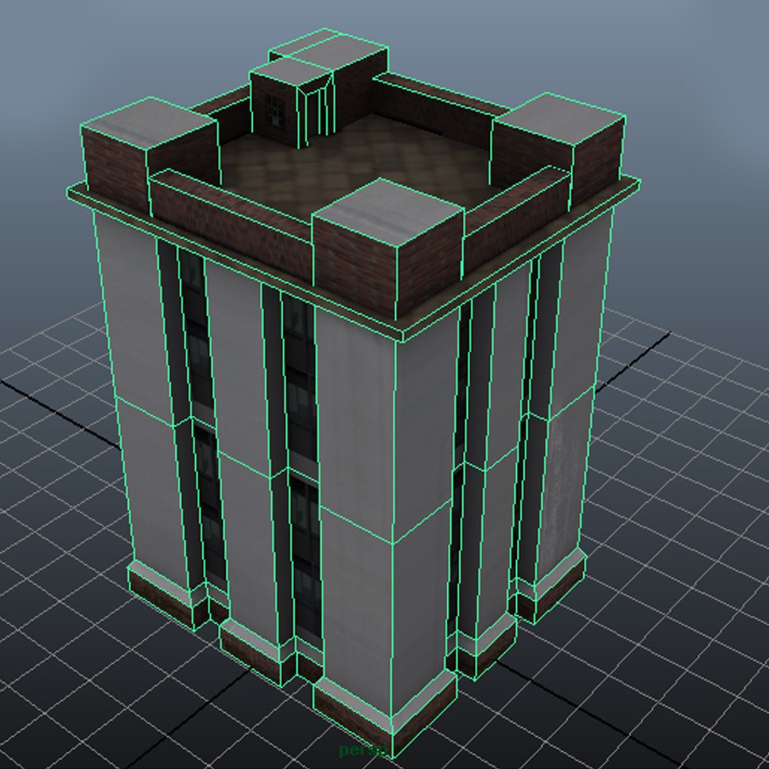 3d Model Of Military Building