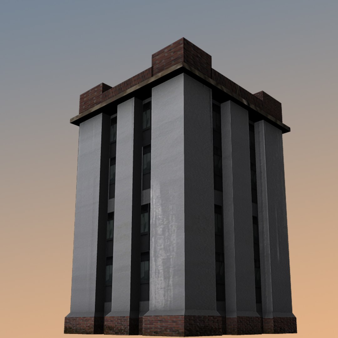 3d Model Of Military Building