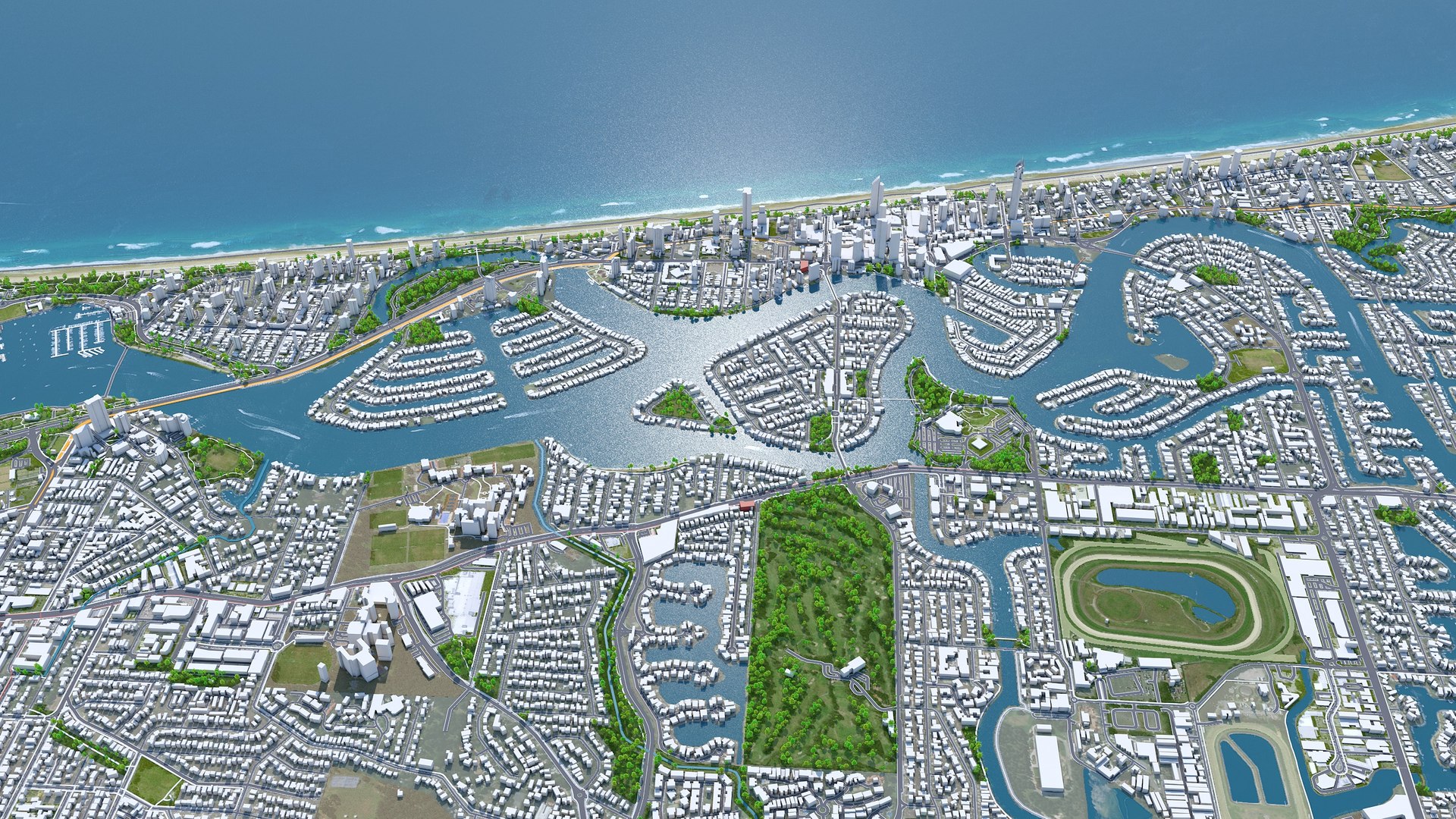 3D Surfers Paradise Queensland Australia - TurboSquid 2042538