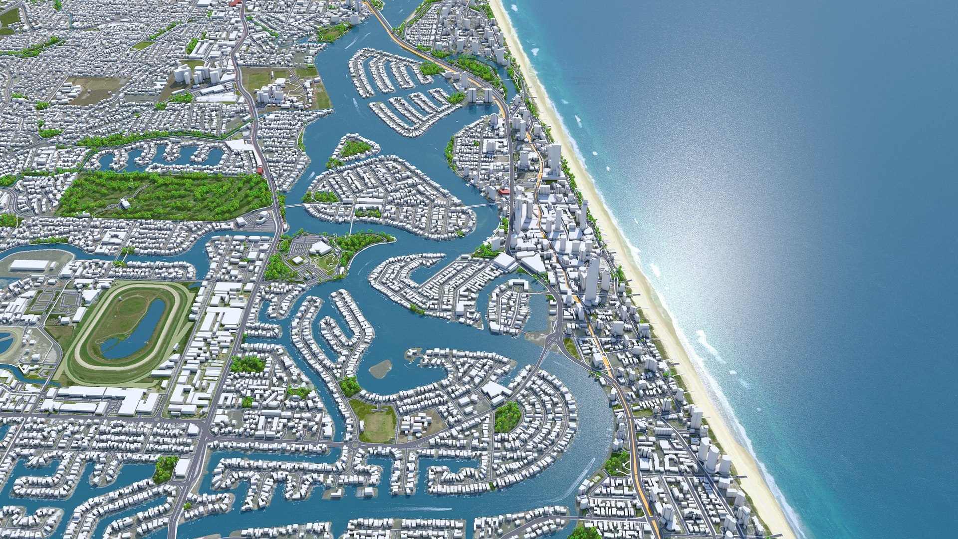 3D Surfers Paradise Queensland Australia - TurboSquid 2042538