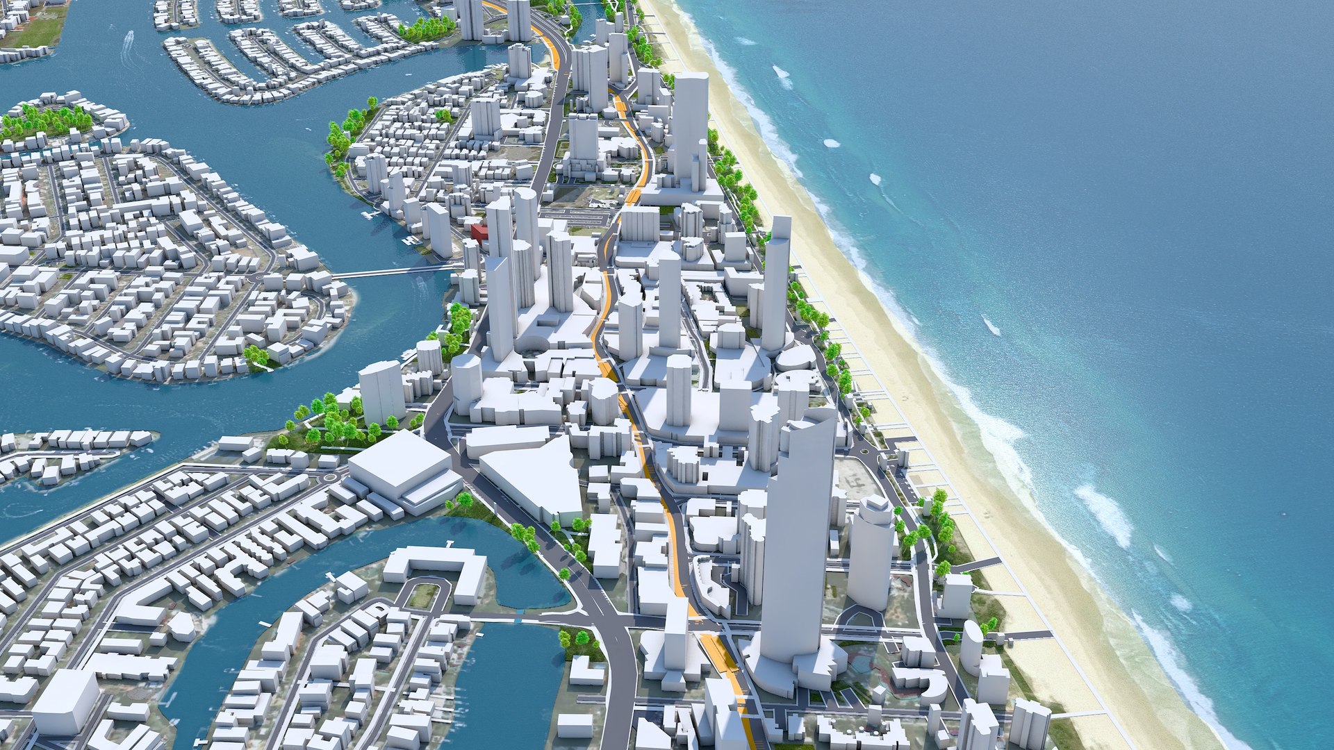 3D Surfers Paradise Queensland Australia - TurboSquid 2042538