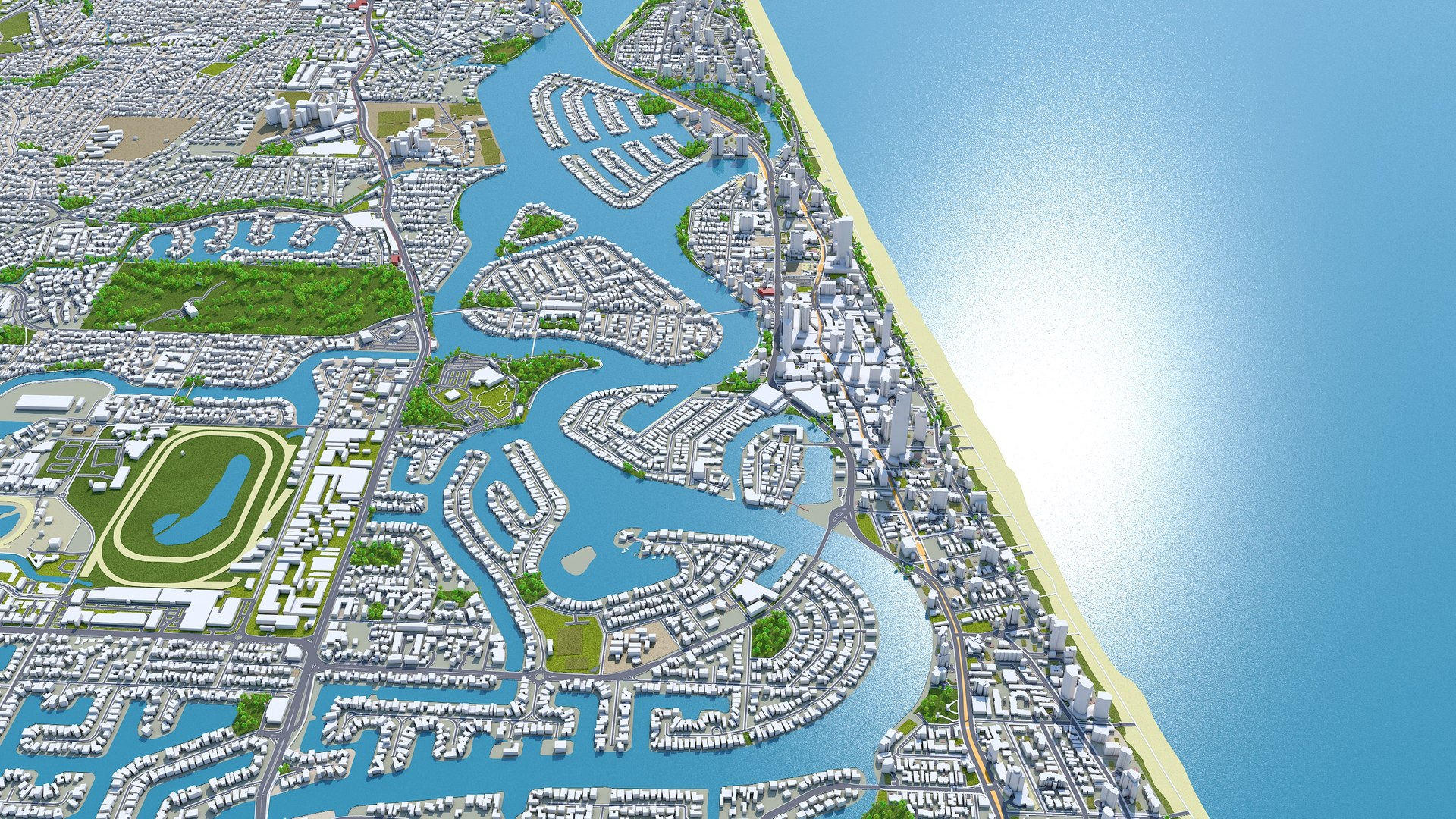 3D Surfers Paradise Queensland Australia - TurboSquid 2042538