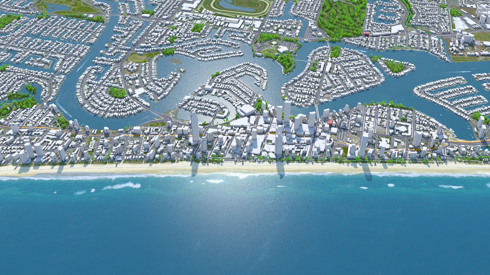 3D Surfers Paradise Queensland Australia - TurboSquid 2042538