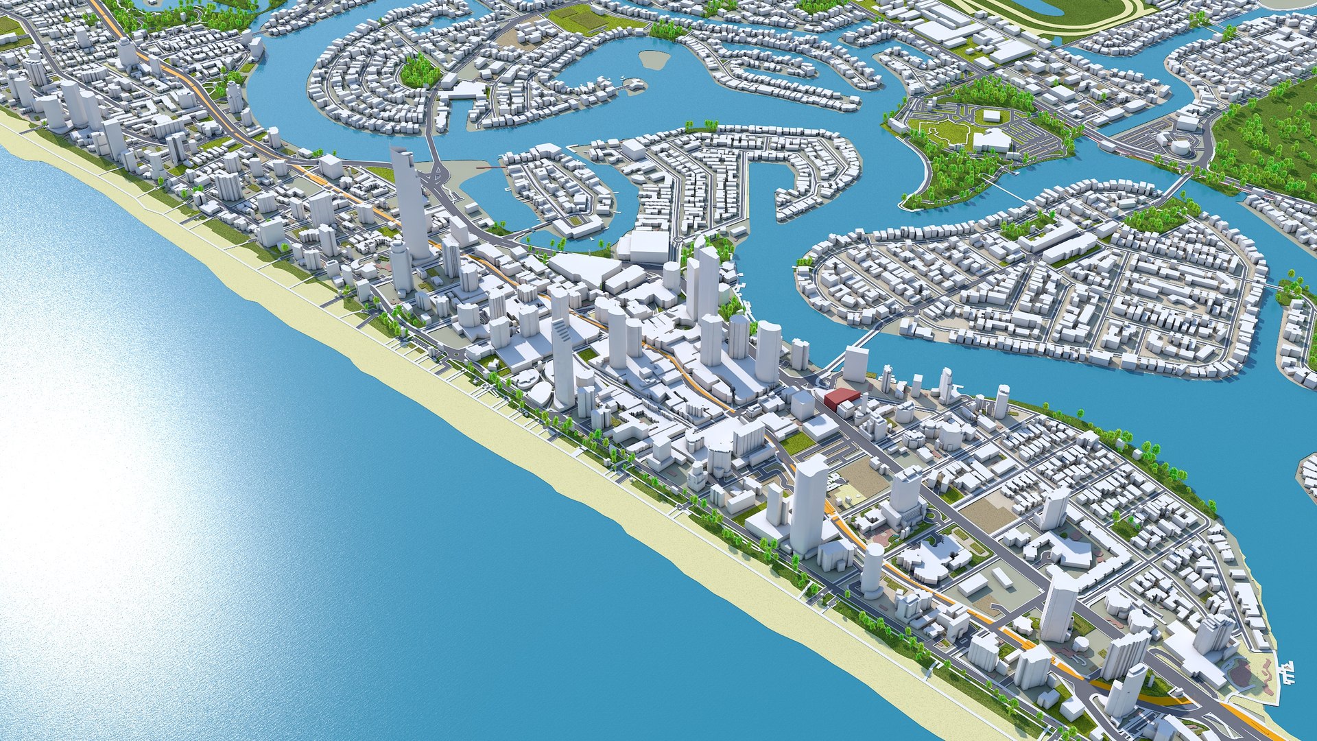 3D Surfers Paradise Queensland Australia - TurboSquid 2042538