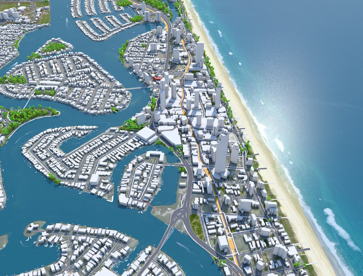 3D Surfers Paradise Queensland Australia - TurboSquid 2042538