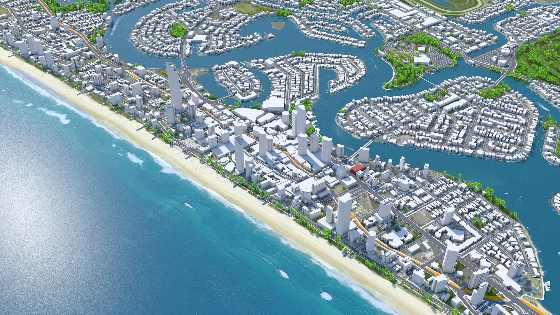 3D Surfers Paradise Queensland Australia - TurboSquid 2042538