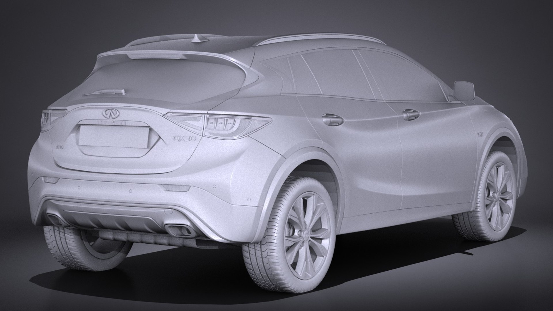 3d infiniti qx30 2017