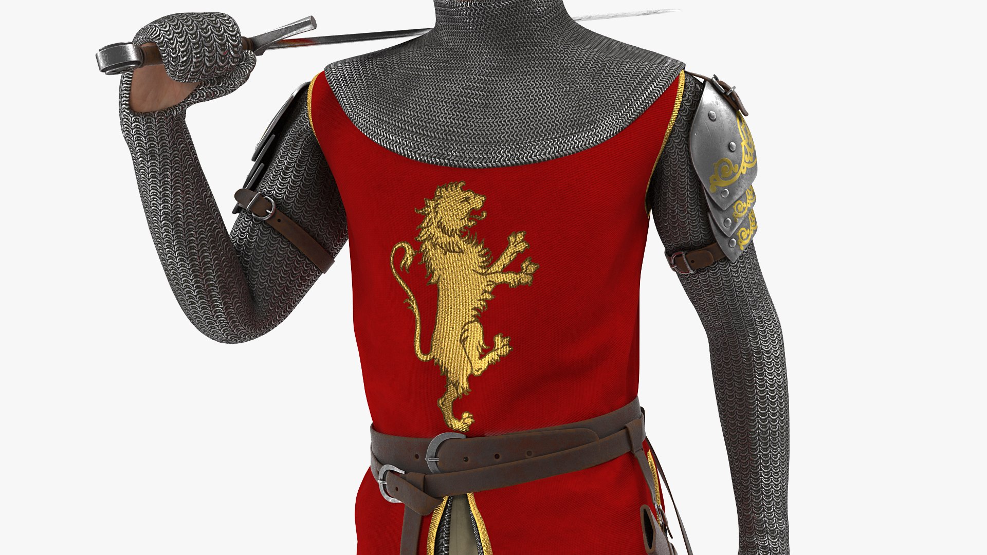 3D Crusader Knight King Walking Model - TurboSquid 1509486